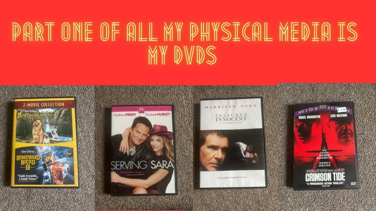 Part one of showing off all my physical media - YouTube