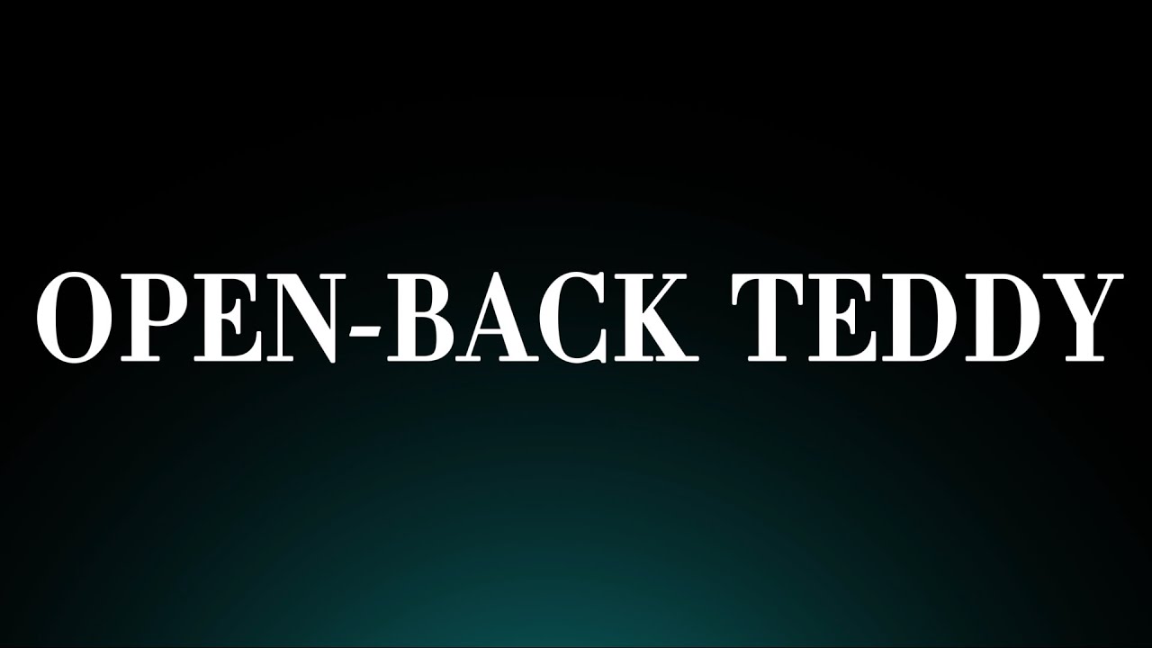 Open-Back Teddy! Pronunciation (Fashion Lingerie) - YouTube