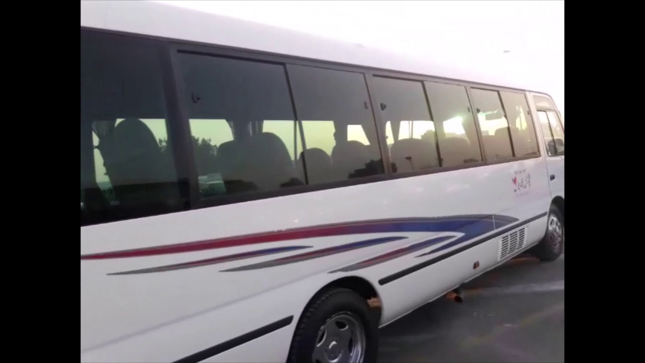 Toyota coaster bus - YouTube