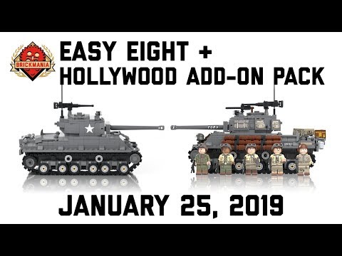 Easy Eight - M4A3E8 Sherman Tank - Custom Military Lego