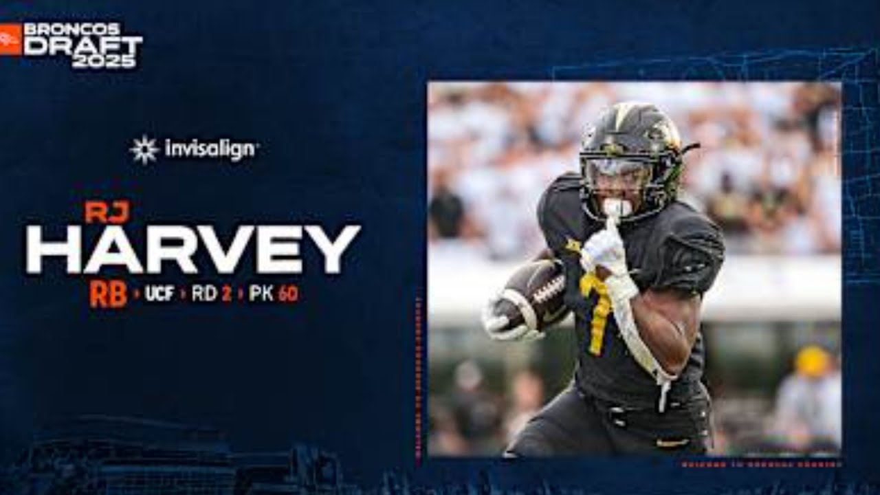 Broncos have picked up RJ Harvey in NFL 2025 Draft 60th Overall - YouTube