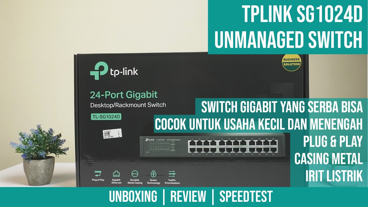 Switch 24 Port GigaBit, Cocok untuk Usaha Kecil dan Menengah | TP LINK ...