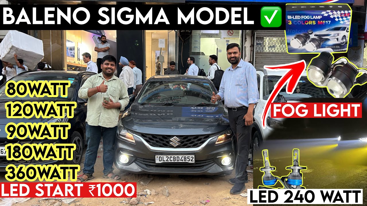 BALENO SIGMA MODEL MODIFIED 2025 BALENO MODIFICATION 😍HEADLIGHT LED ...