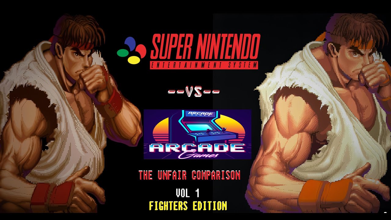 SNES VS ARCADE ( The unfair comparison fighters edition vol 1 ) - YouTube