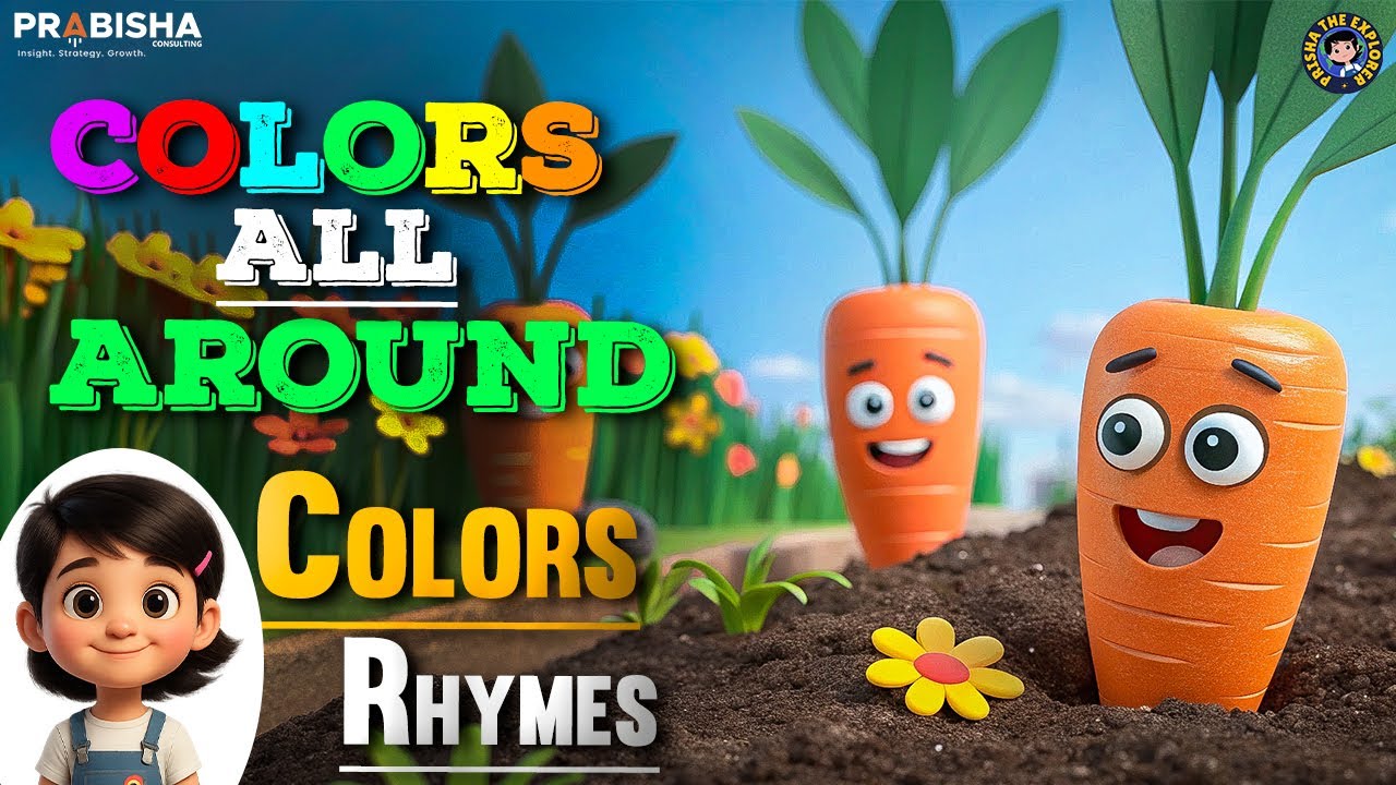 🌈Colors All Around | Learn Colors with Prisha The Explorer | Kids ...
