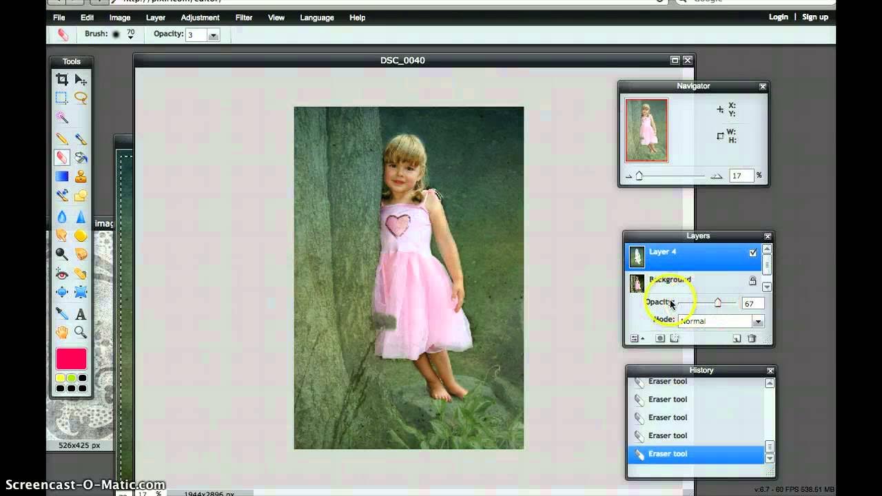 Merge images in Pixlr - YouTube