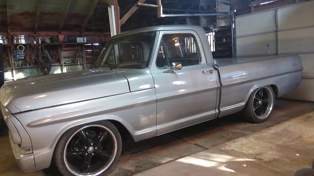 71 F100 frame swap "extreme budget build street truck" - YouTube