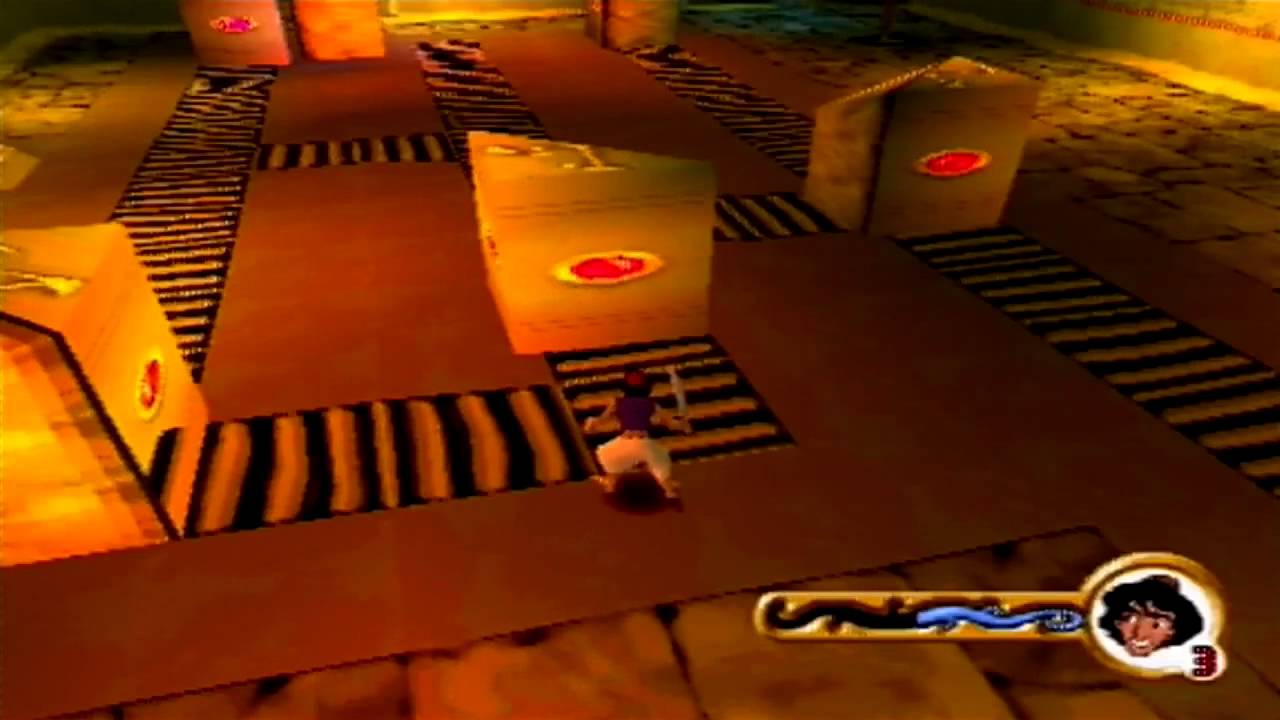 Aladdin: Nasira's Revenge [PS1] - Puzzle In "The Pyramid - Level 4 ...