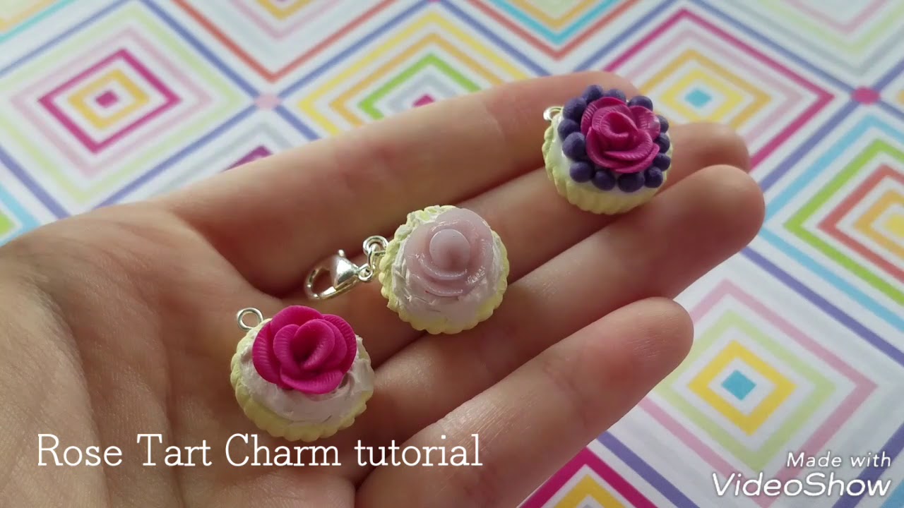 Polymer Clay Rose Tart Tutorial - YouTube