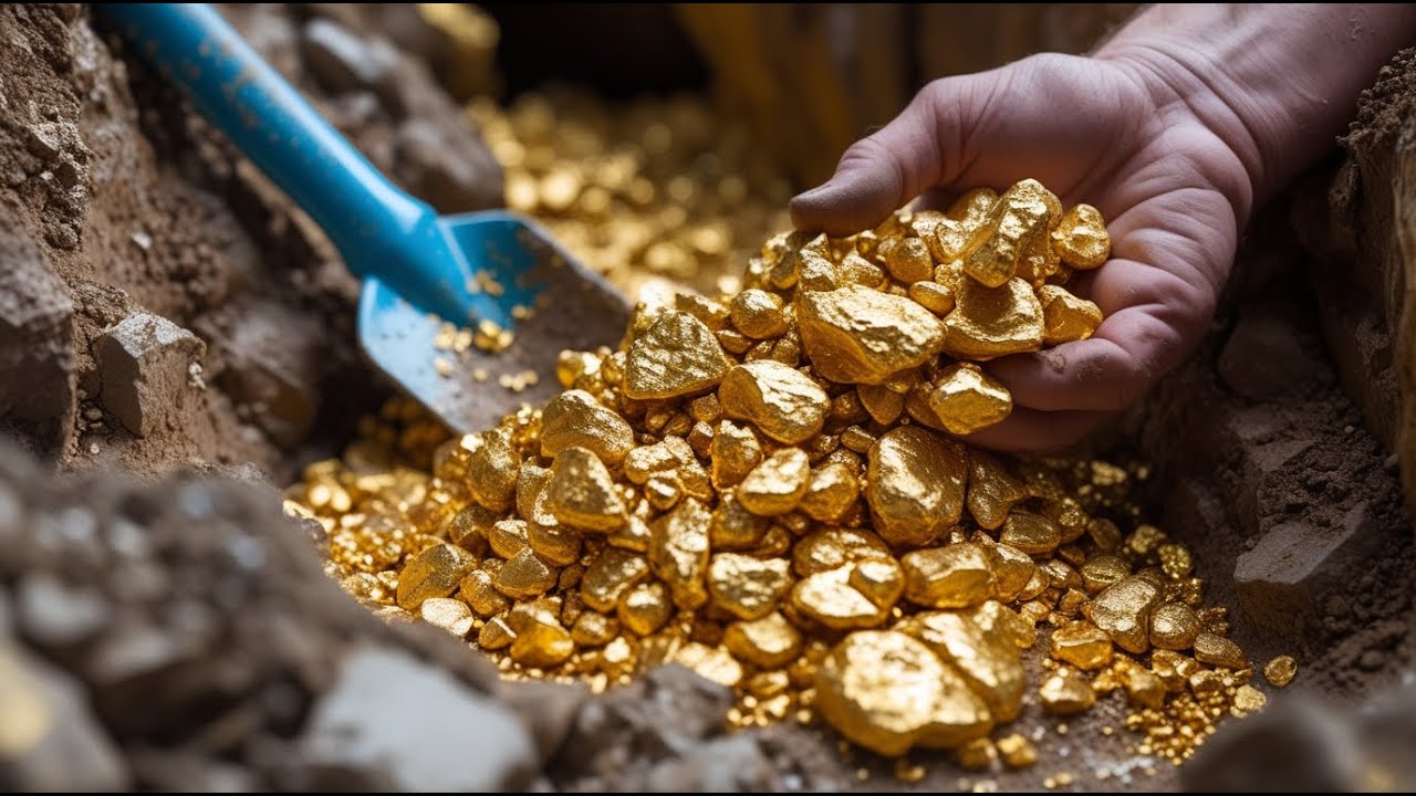 Top Amazing Video! Finding gold Nuggets at Mountain, Mining Gold, Gold ...