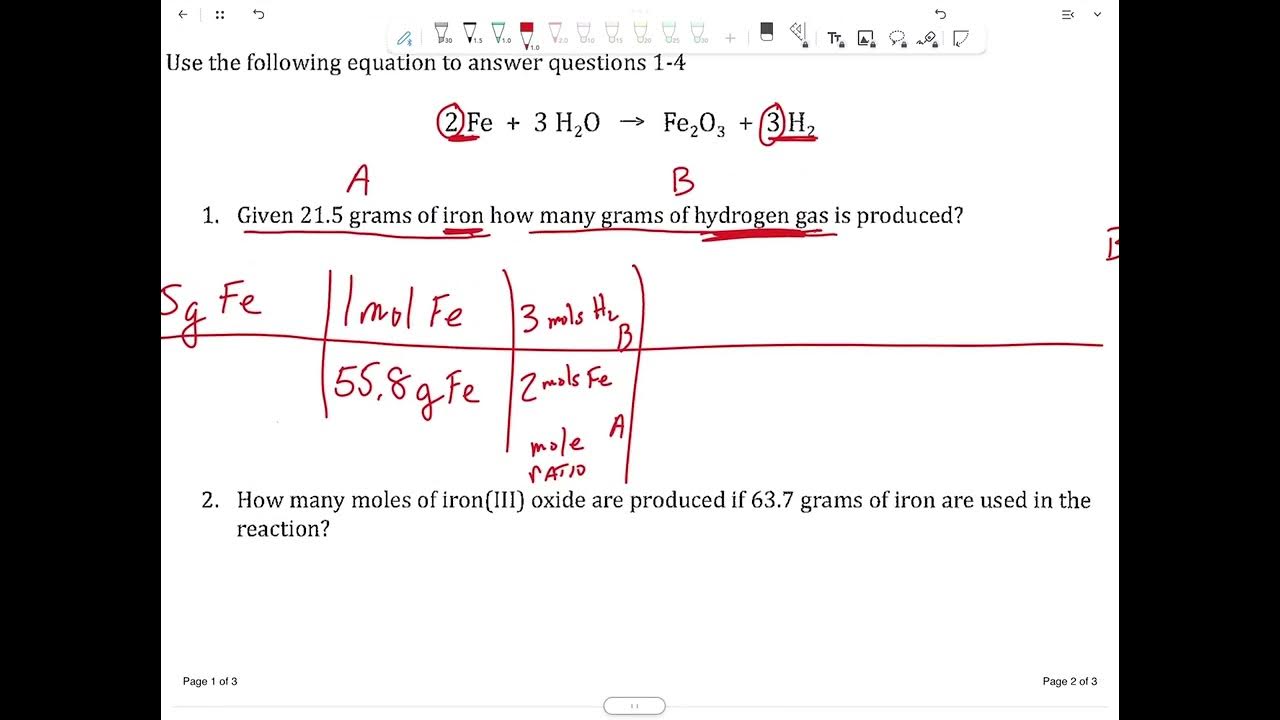 Stoich practice problems - YouTube