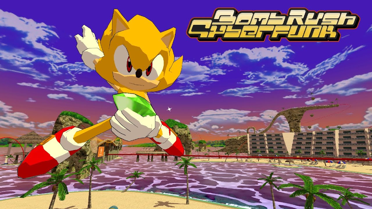 Emerald Coast in Bomb Rush Cyberfunk: Chaos Emerald Update - YouTube