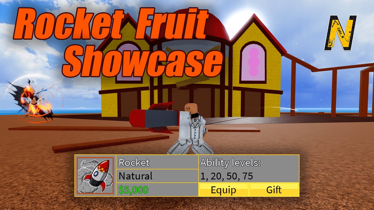 Rocket Fruit Showcase || Blox Fruit || Roblox #bloxfruits #onepiece # ...