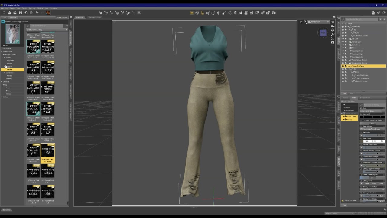 PTF Grungy Threads - Daz Studio Asset Walkthrough - YouTube