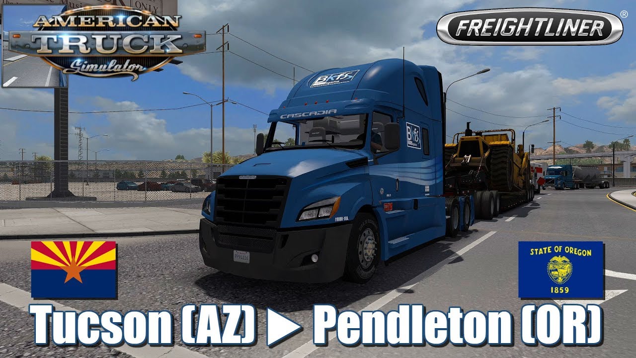 American Truck Simulator : Tucson (AZ) Pendleton (OR) - YouTube
