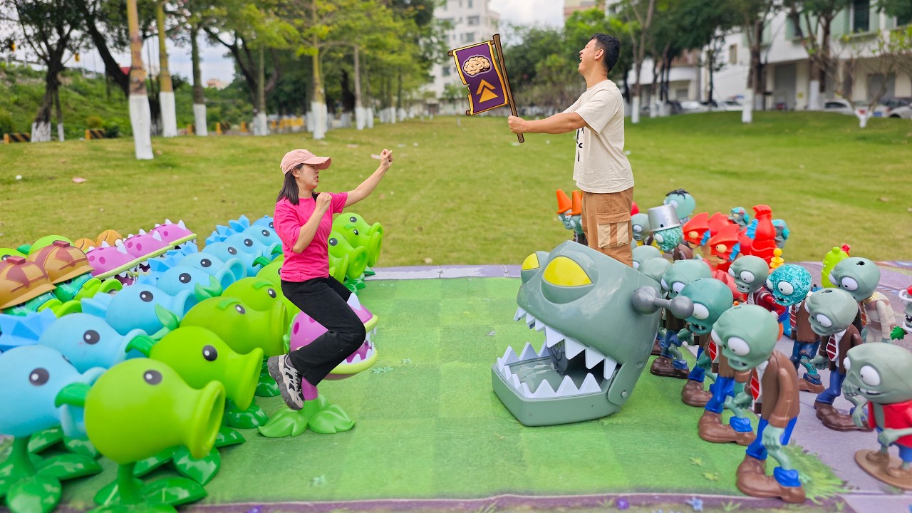 PLANTS VS ZOMBIES:MANY、MEDIUM AND FEW ZOMBIE CHALLENGE(ZOMBIE KING TRIO ...