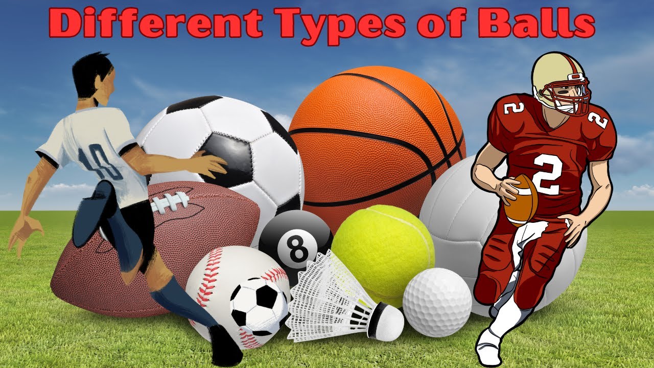 Learning Names of Sports Balls in English for Kids | Types of Balls ...