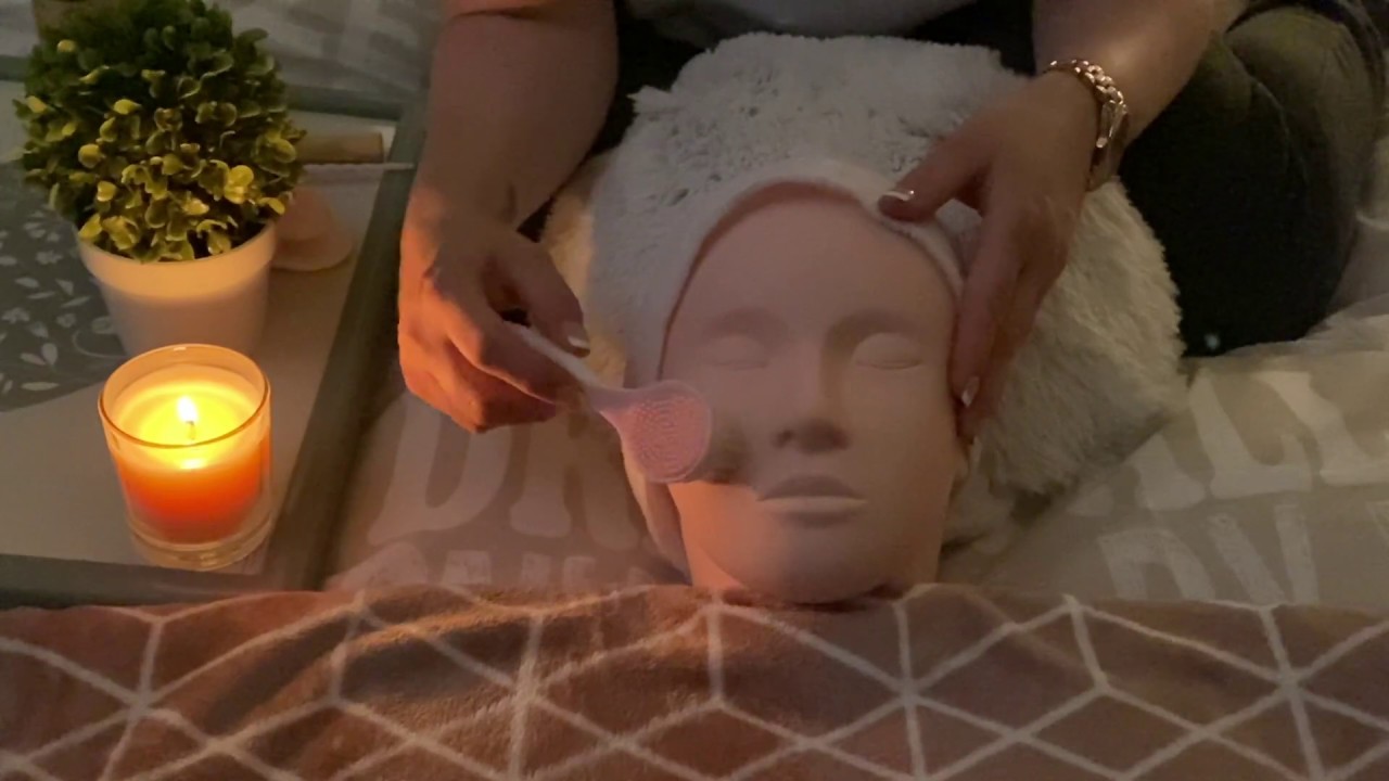 💛 ASMR ~ Calming Facial Massage ~ Tapping ~ Relaxing Brushing ~ Gentle ...