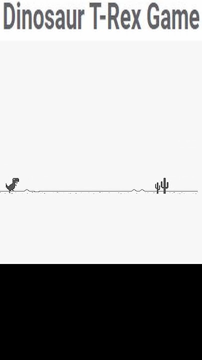 【Dinosaur T-Rex Game】 - YouTube
