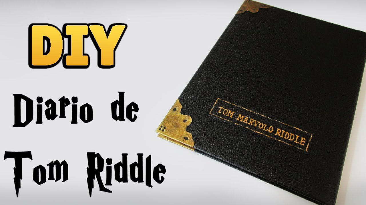 DIY: COMO FAZER o DIÁRIO DE TOM RIDDLE (Harry Potter Tutorial) | #diyhp ...