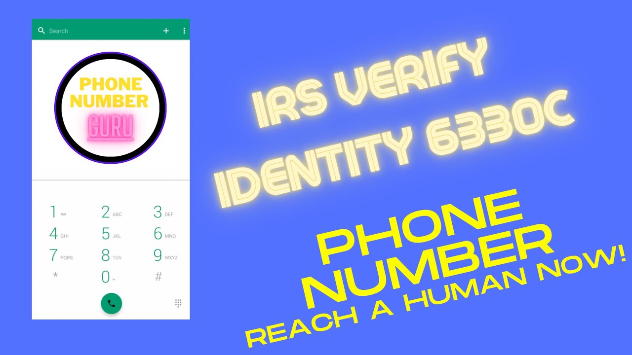 Verify Identity IRS 6330C Phone Number - the BEST way to reach a human ...