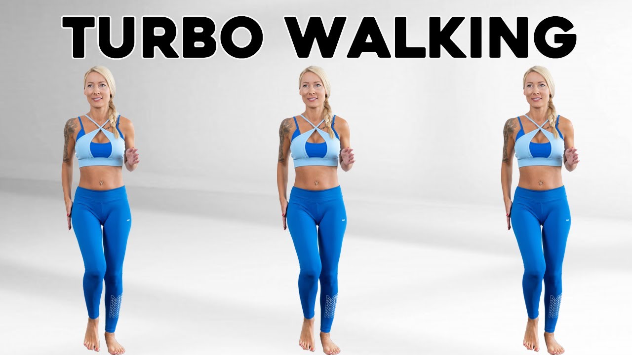 30 MIN TURBO WALKING Workout For Weight Loss No Jumping Knee Friendly ...
