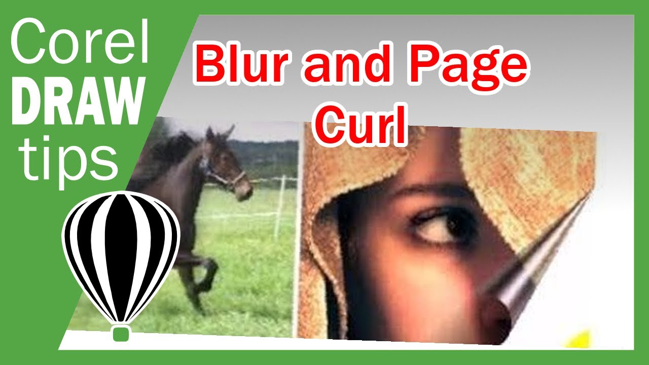 Blur and Page Curl Effect in CorelDraw - YouTube