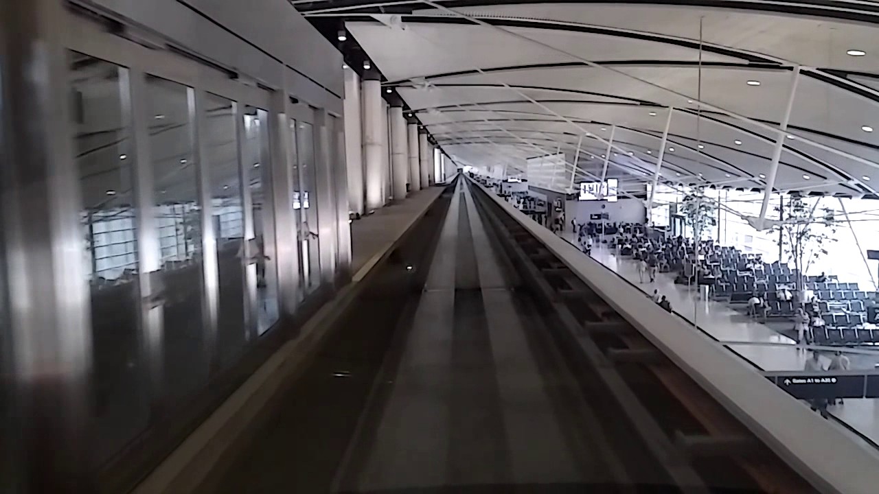 Riding The Detroit Metro Airport McNamara Terminal Express Tram - YouTube