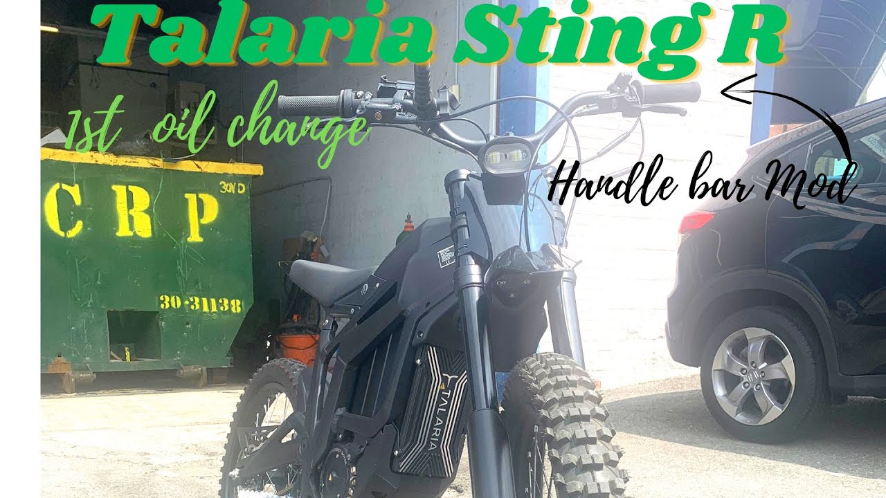 Talaria Sting First Oil Change And Handlebar Mod - YouTube