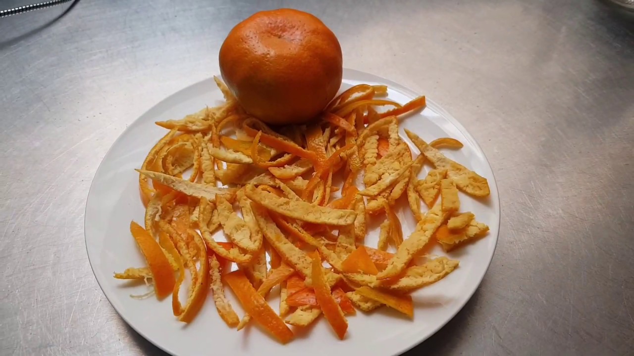 Cáscaras de mandarina confitadas, pasabocas, deliciosas. - YouTube