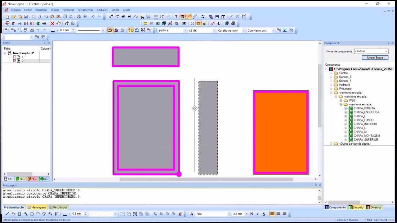 Software E3 series parte 3 3 Montagem da Estrutura do Painel Elétrico - YouTube