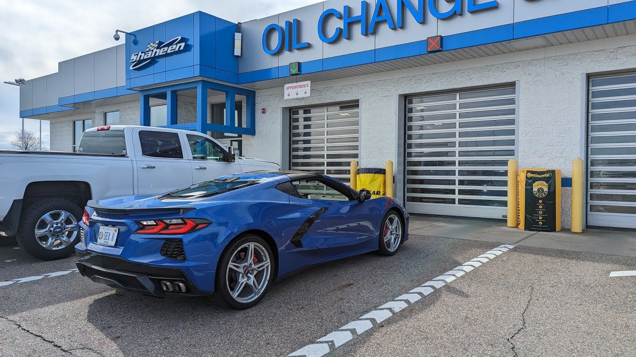 C8 Corvette First Oil Change - YouTube