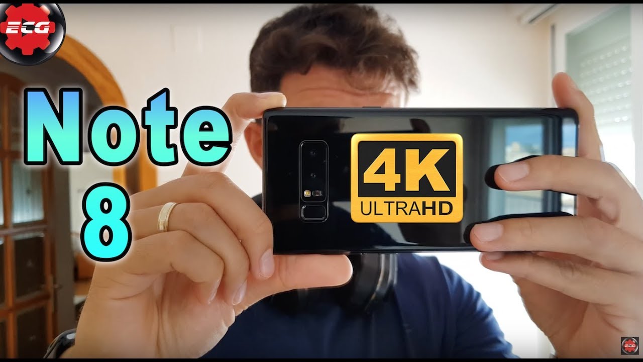 Samsung Galaxy Note 8 grabación a 4K - YouTube
