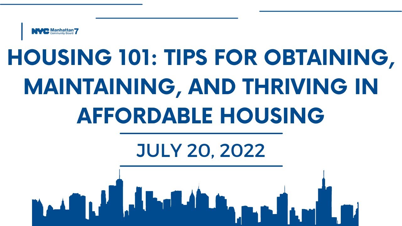 Housing 101: Tips for Obtaining, Maintaining, and Thriving in ...