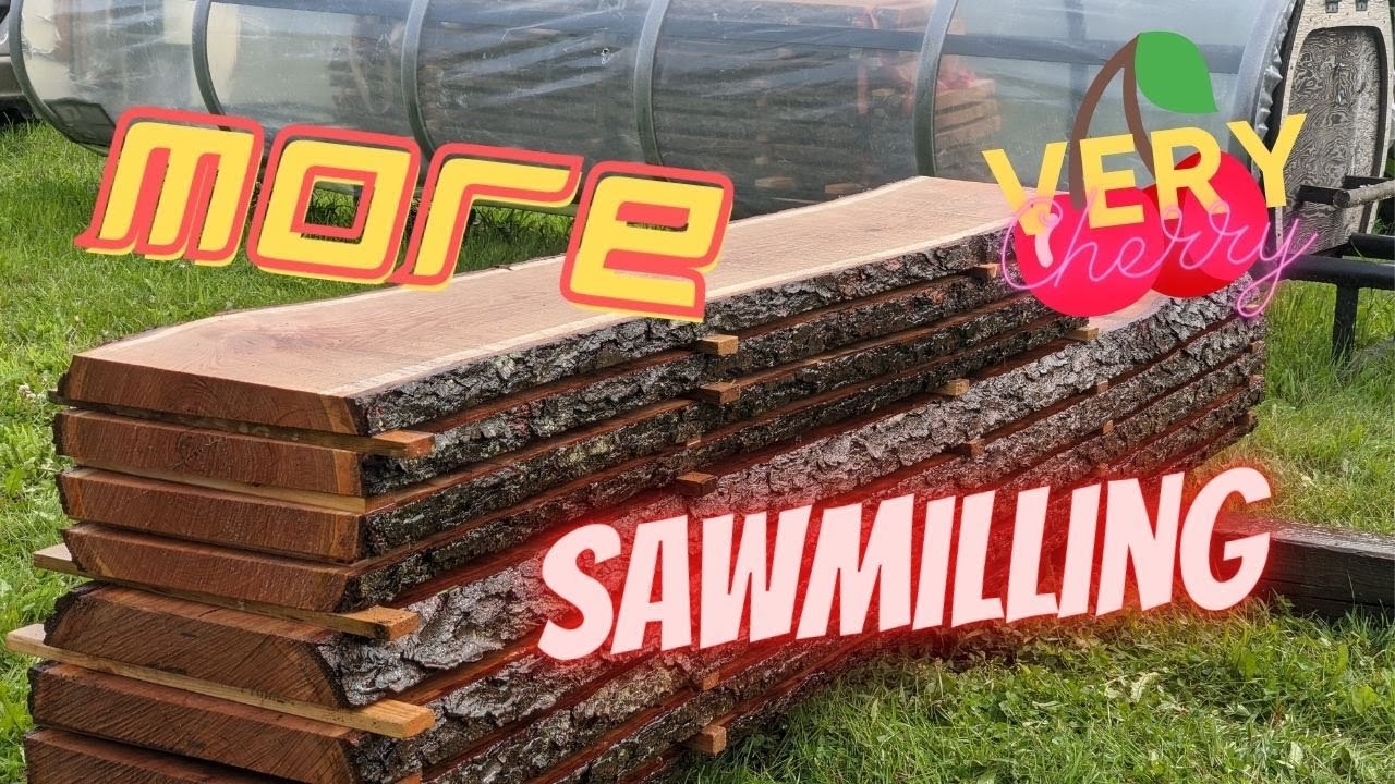 Sawing some more lumber - YouTube
