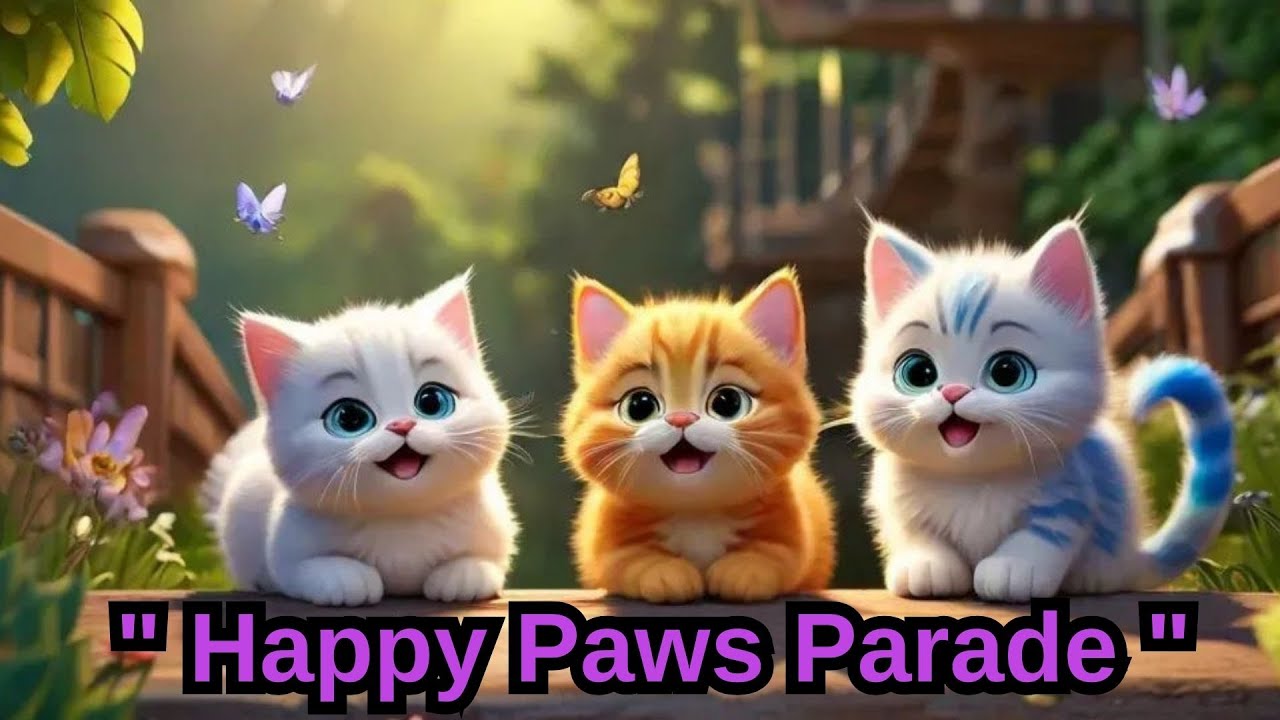 "Happy Paws Parade" | #childrensong #childrenmusic #kids #cat #paws # ...