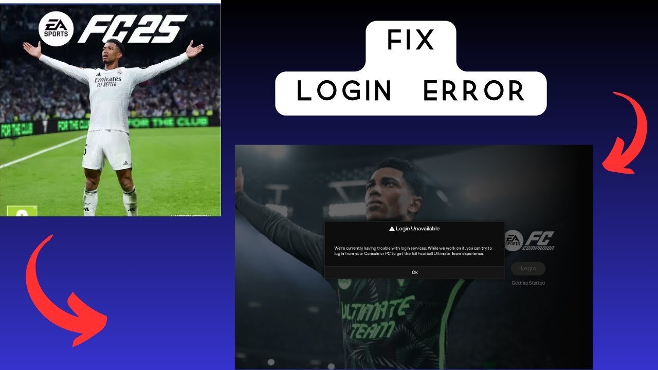 How to Fix can't log into the FC 25 web app - YouTube