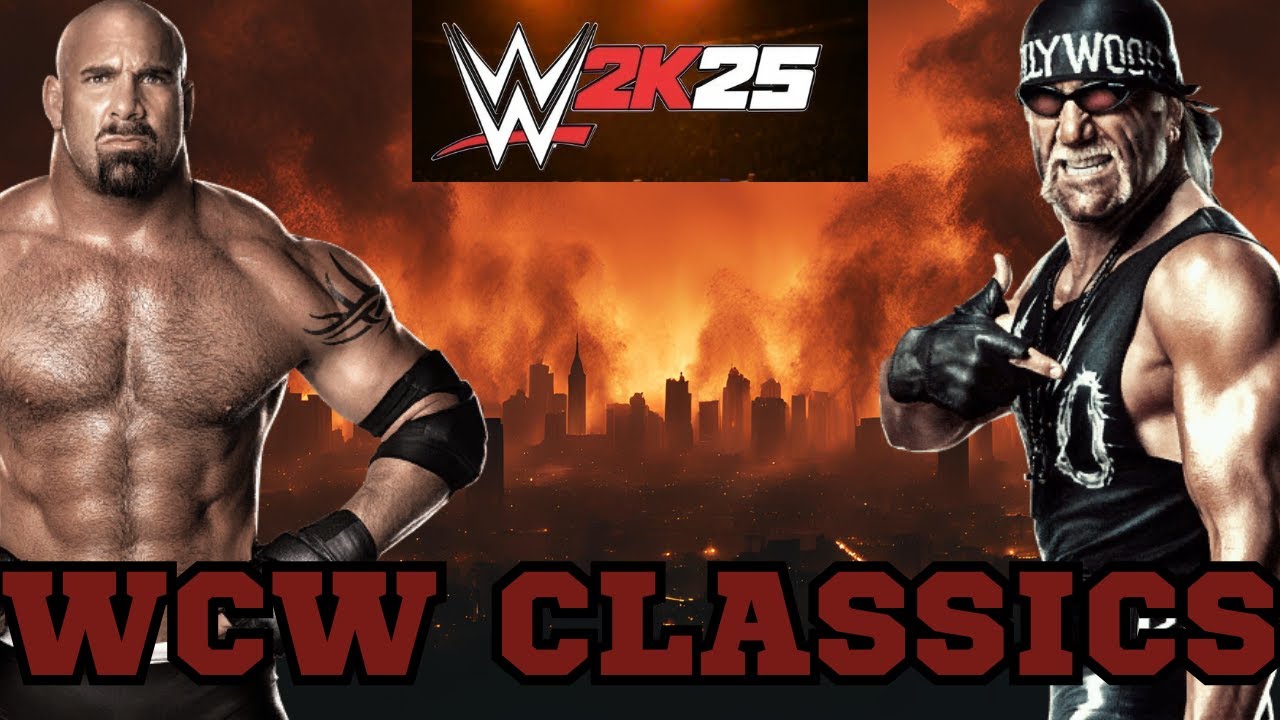 WWE 2K25 WCW CLASSICS Goldberg vs Hollywood Hogan WCW Heavyweight ...