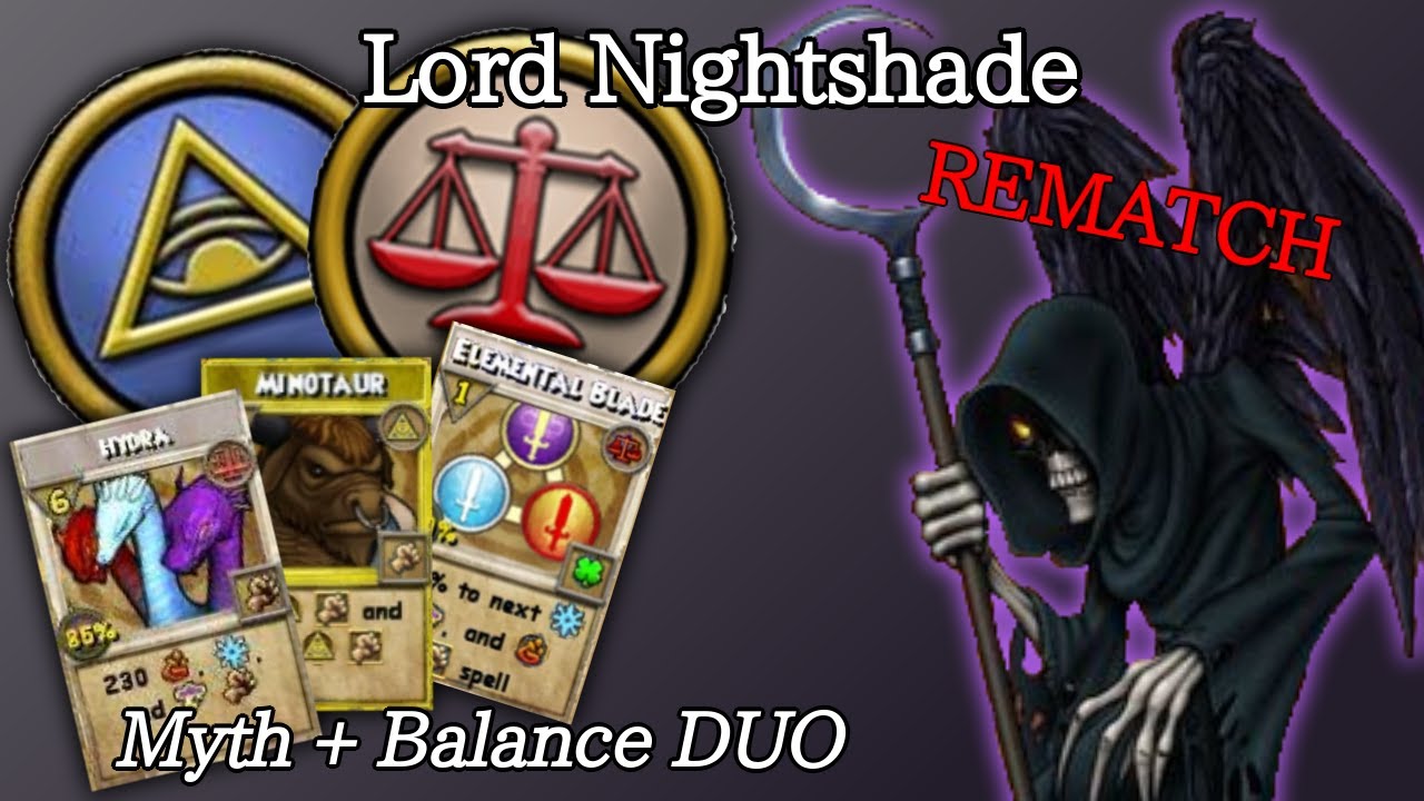 Duo Lord Nightshade Rematch (Myth and Balance Strategy) - YouTube