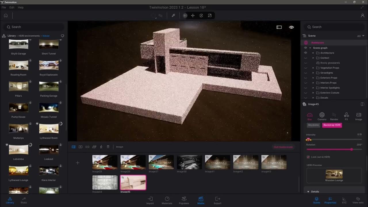 TWINMOTION Videocourse - Lesson 18 - Rendering an Exterior Scene, Archi Model, Realistic, View ...