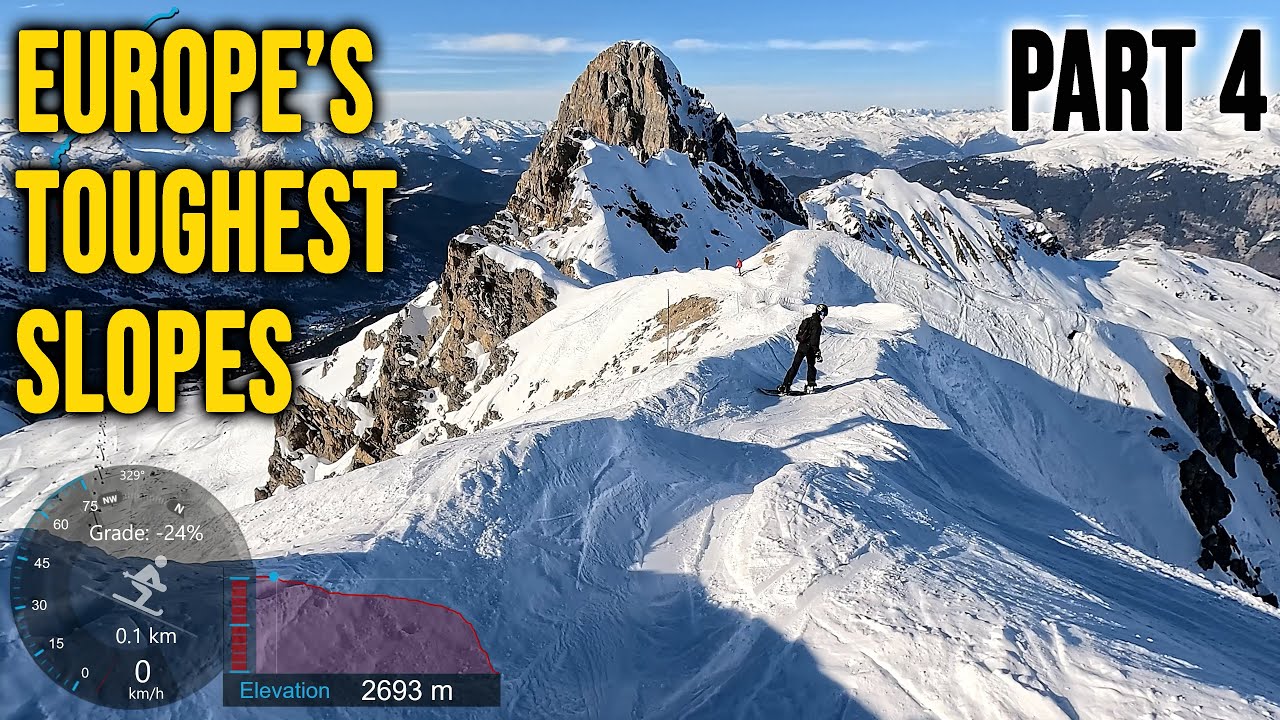 [4K] Europe's Toughest Slopes Part 4 - La Sache - Le Tunnel - Grand ...