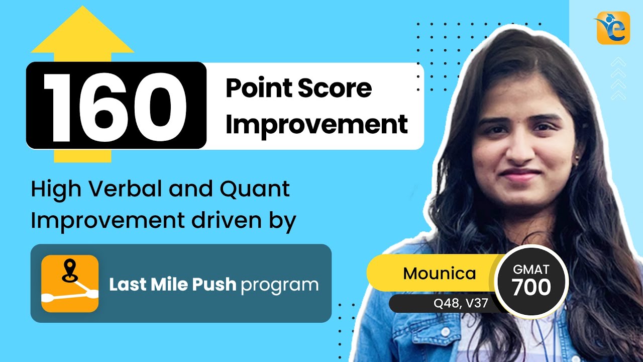 GMAT 700 | 160-point improvement | 10-point improvement in Quant and ...