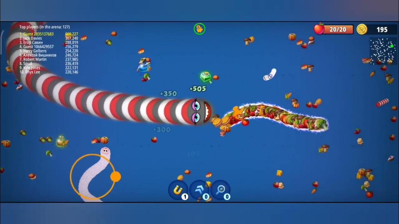 Giant Snake Game - WormsZone.io - Record - YouTube