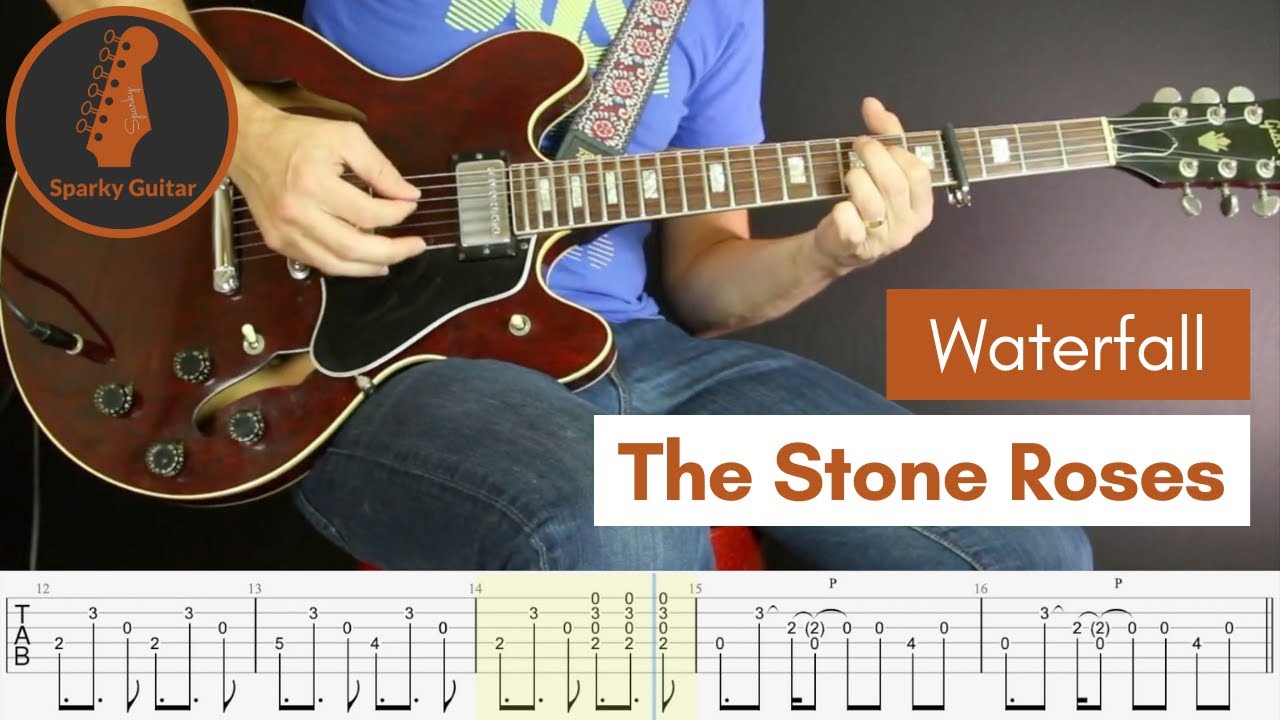 Waterfall - The Stone Roses (Guitar Cover #58 with Tabs) - YouTube