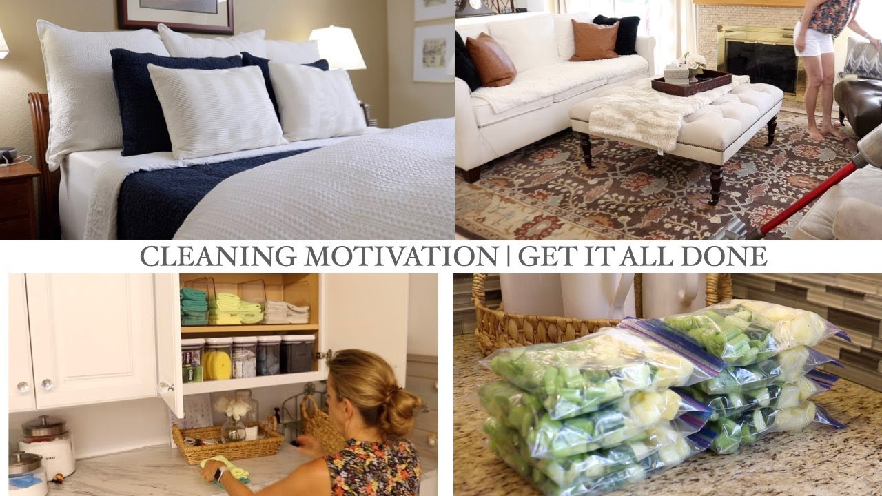 CLEANING MOTIVATION | ROUTINE CLEANING | GET IT ALL DONE - YouTube