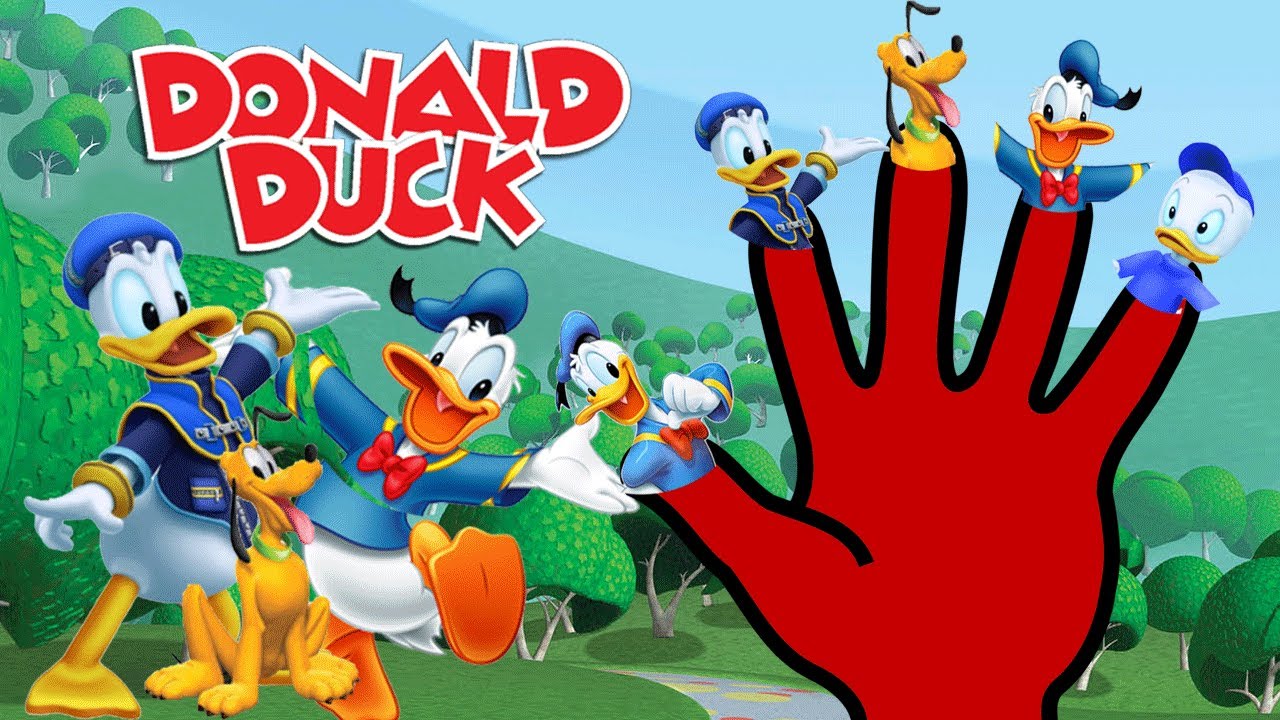 FINGER FAMILY SONG ♥ DONALD DUCK FINGER FAMILY NURSERY RHYMES ♥ KIDS ...