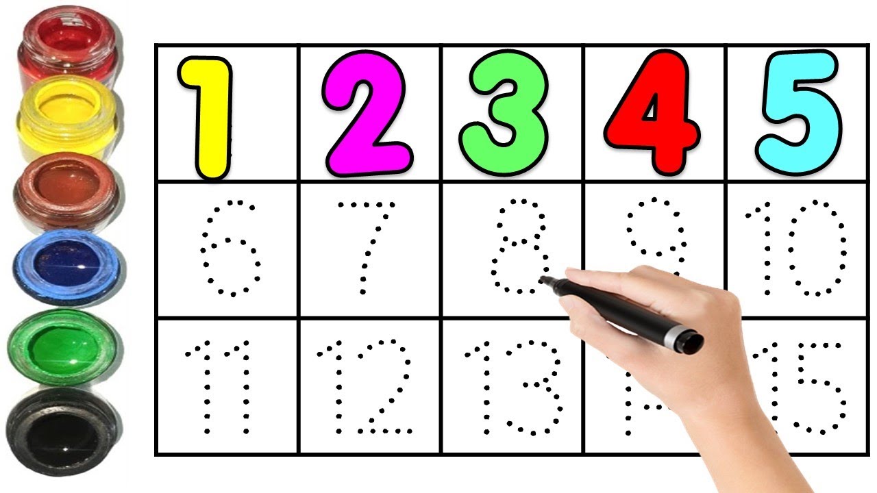123 Numbers|One two three four| learn to count |Numbers song|1 to 100 ...