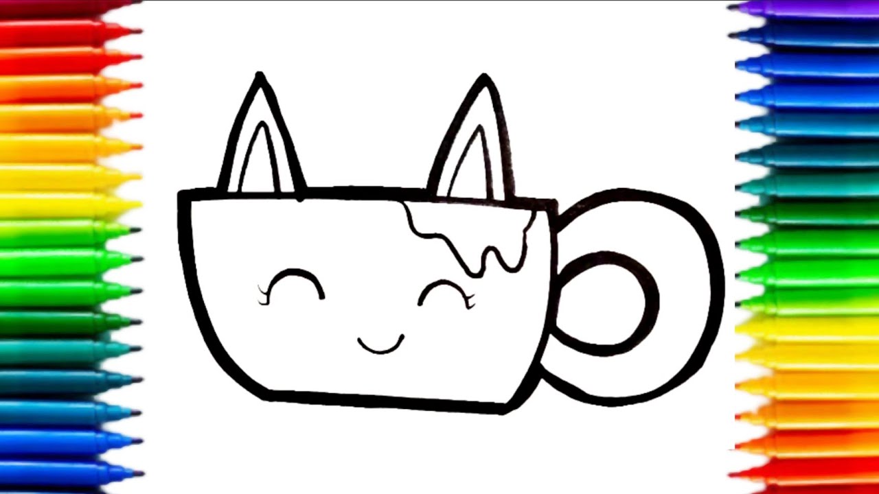 Cup Drawing for Kids | Easy Step by Step Drawing Tutorial - YouTube