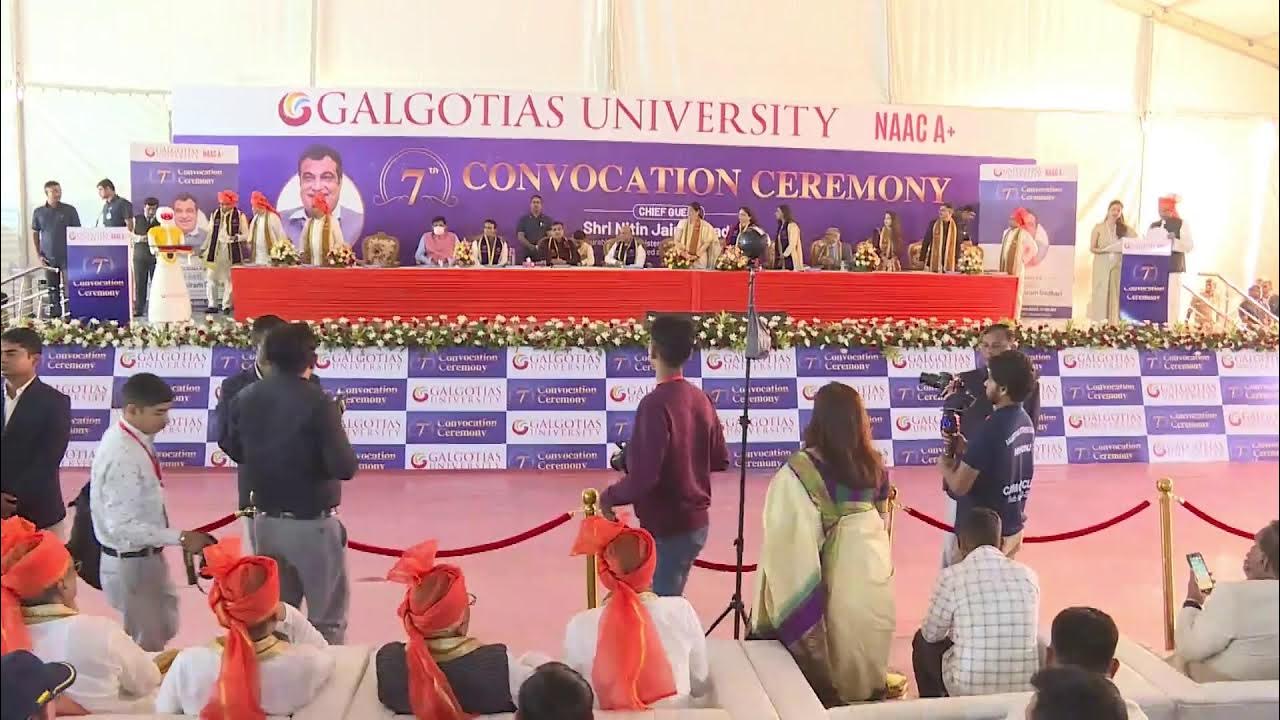 Addressing convocation ceremony of Galgotias University, Greater Noida | Nitin Gadkari - YouTube