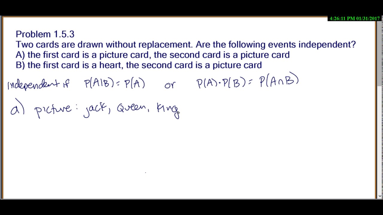 Stat 3000: Problem 1.5.3 - YouTube